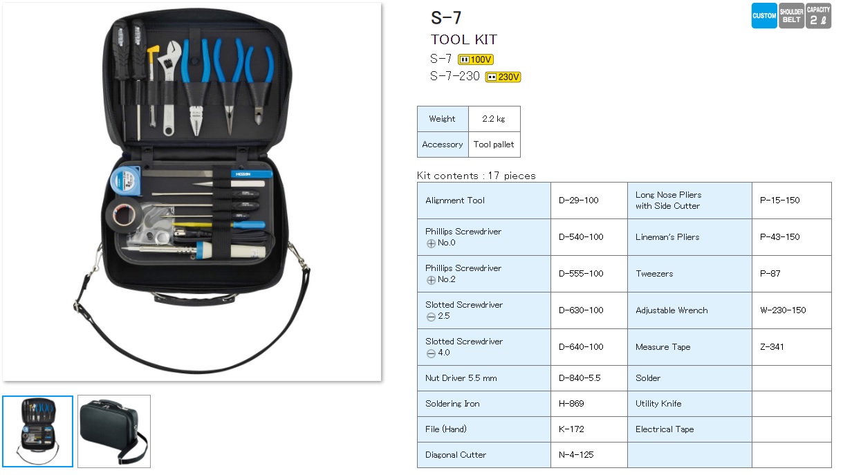 Ichiban Precision Sdn Bhd - Hozan - HOZAN TOOL KIT